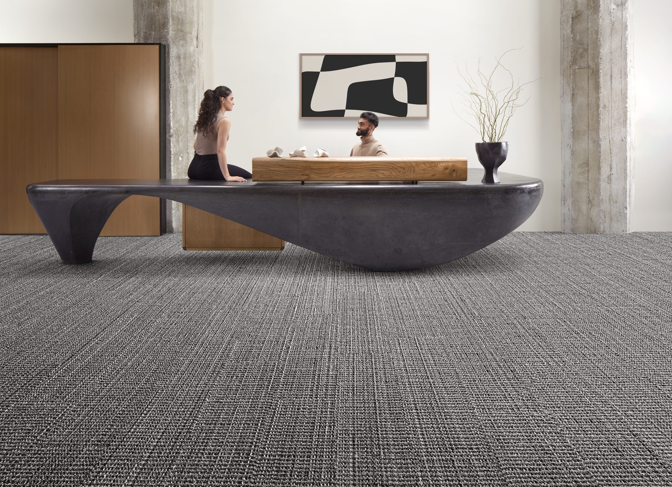 Carpet tile collection "Etched & Threaded" - bestworkspaces.com